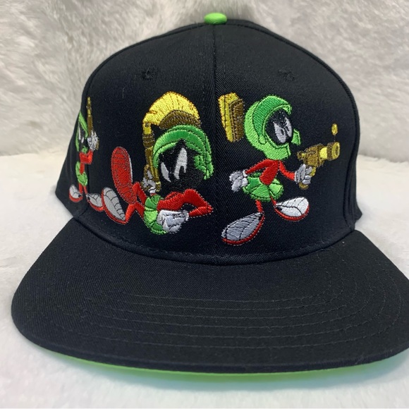 H3 Headwear | Accessories | Looney Tunes Marvin The Martian Black Hat ...